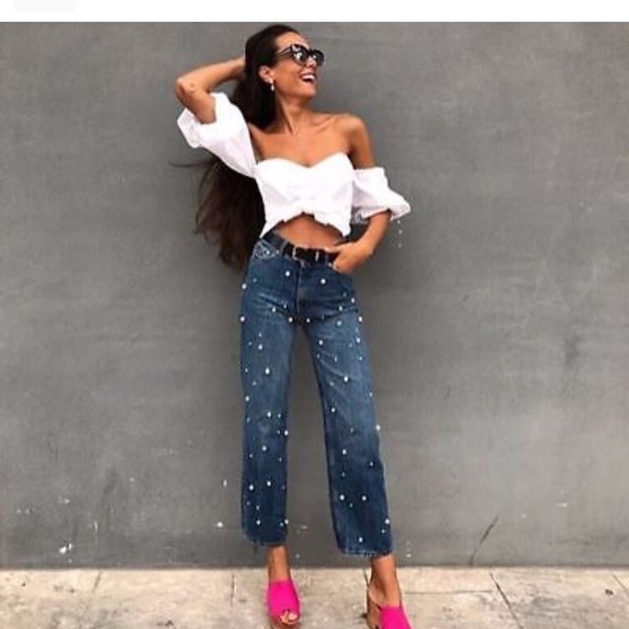 Zara | Jeans | Hp Zara Most Wanted Pearl Denim 8246 54 | Poshmark